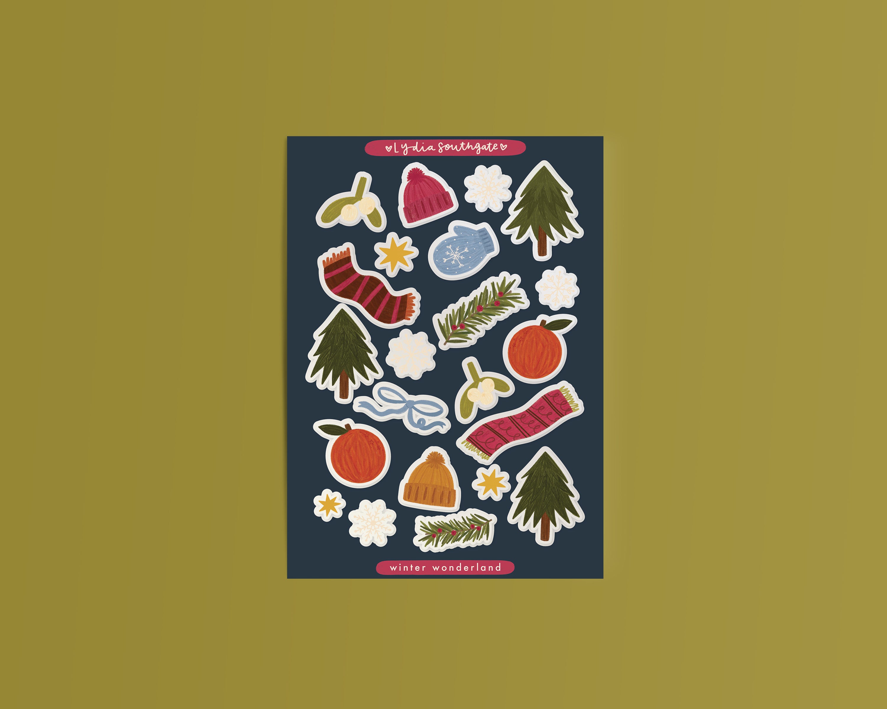 Winter Wonderland Clear Vinyl Sticker Sheet – lydia southgate