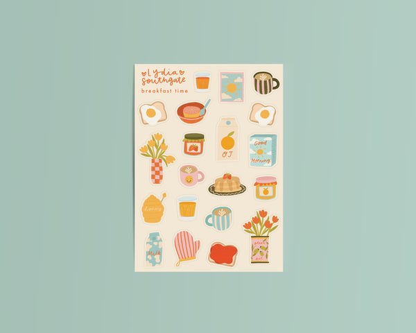 Breakfast Time Sticker Sheet – lydia southgate